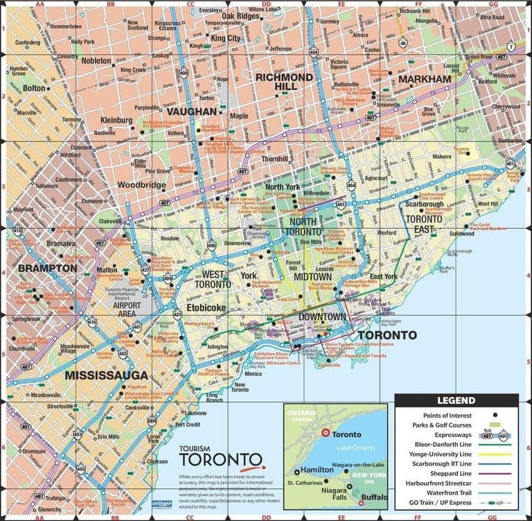 Toronto city map | Toronto Map 360